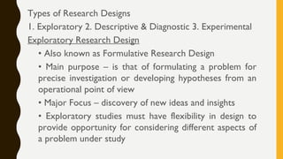 Types of research designs | PPT