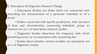 Types of research designs | PPT