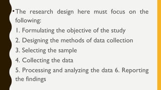 Types of research designs | PPT