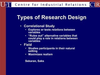 Types of research designs 2 | PPT