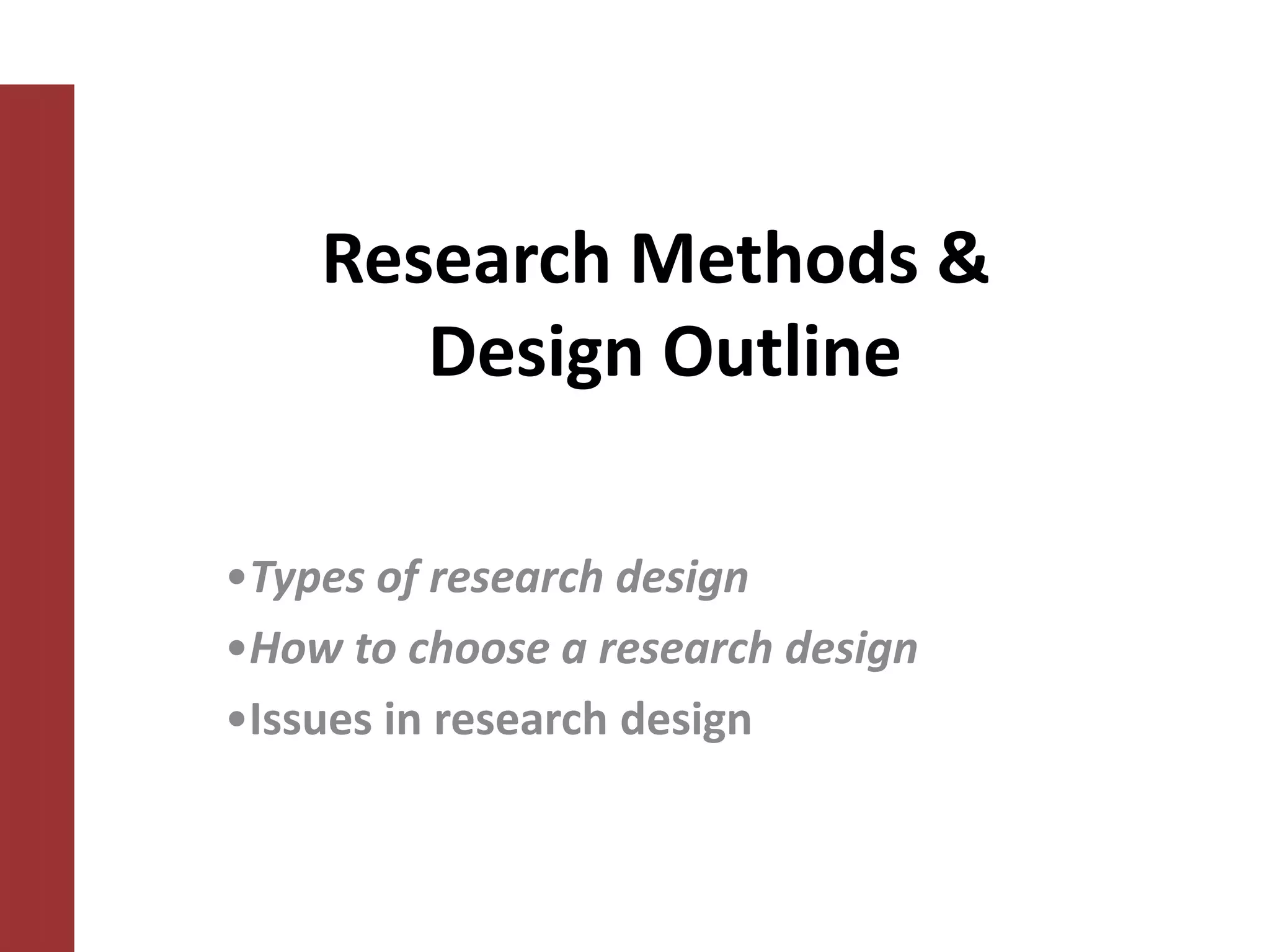 Types of research designs | PPT