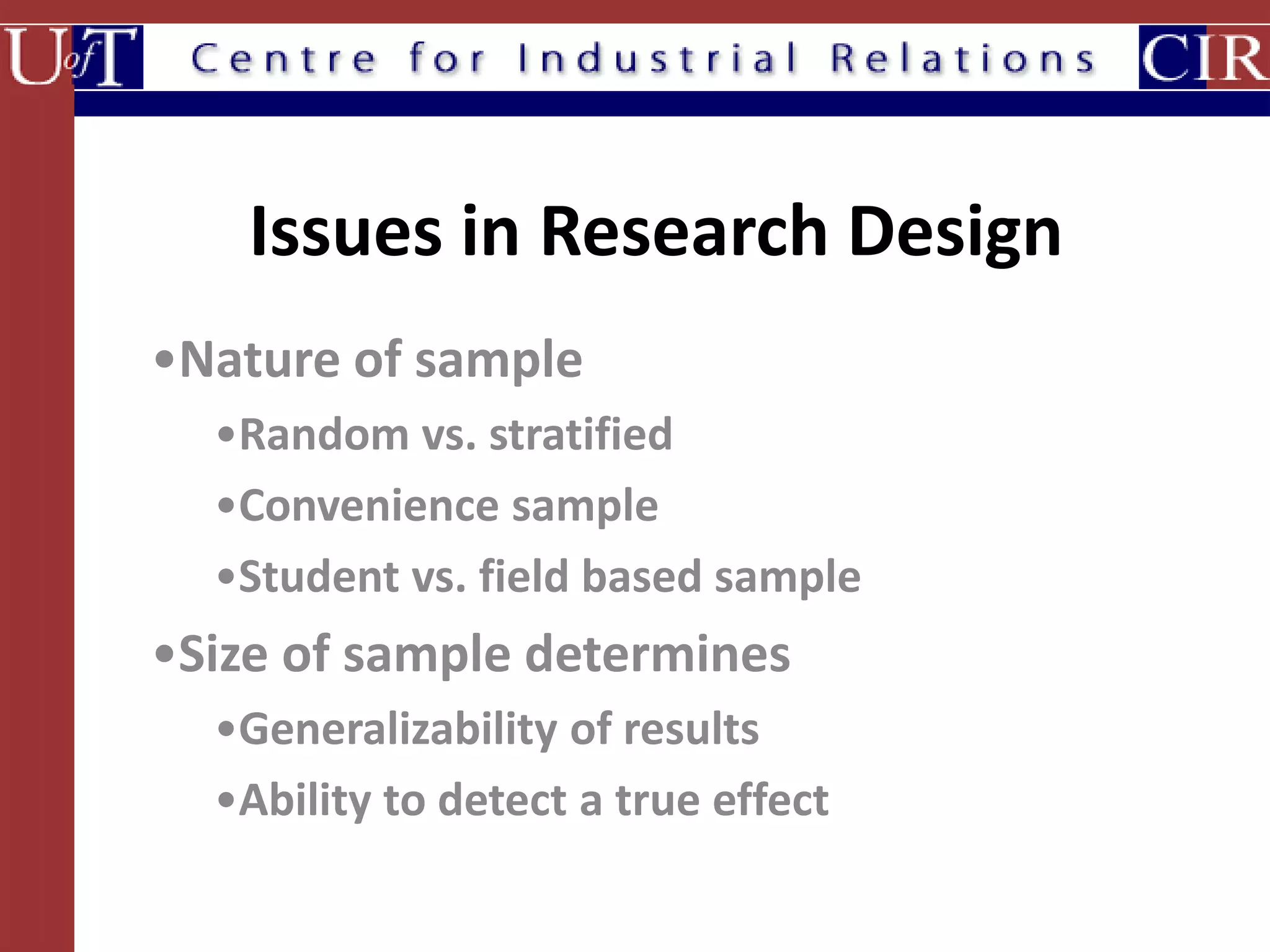 Types of research designs | PPT