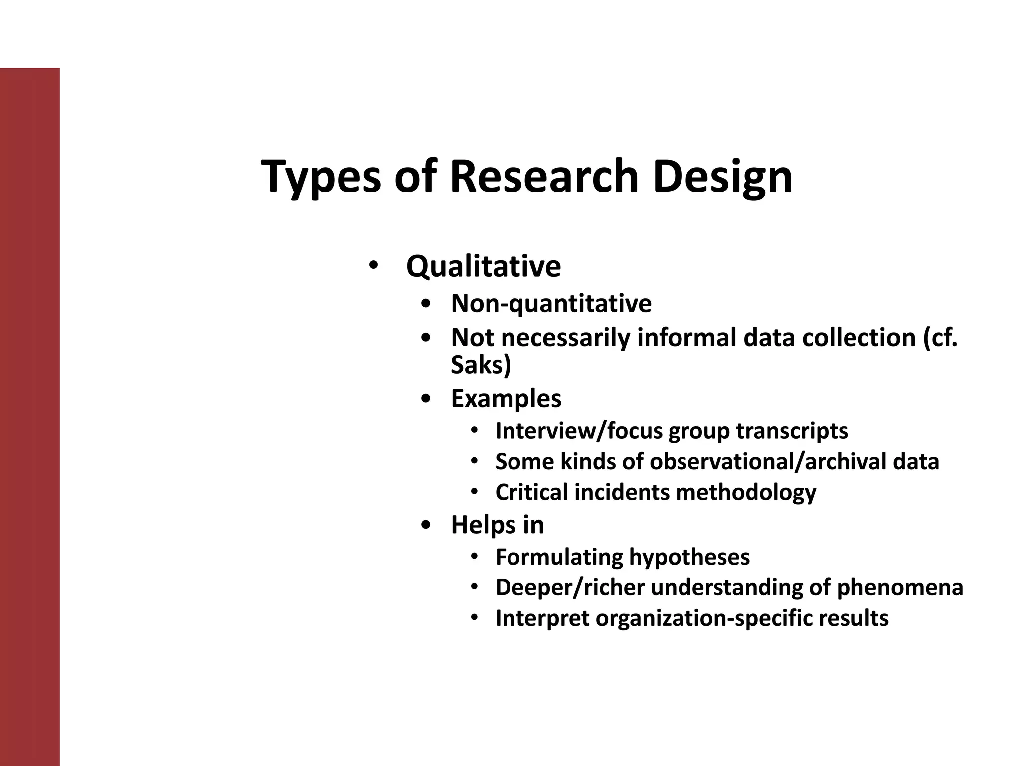 Types of research designs | PPT