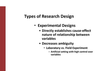 Types of research designs | PPT