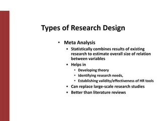 Types of research designs | PPTX