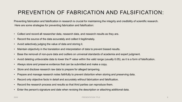 Types of research misconduct.pptx | Science