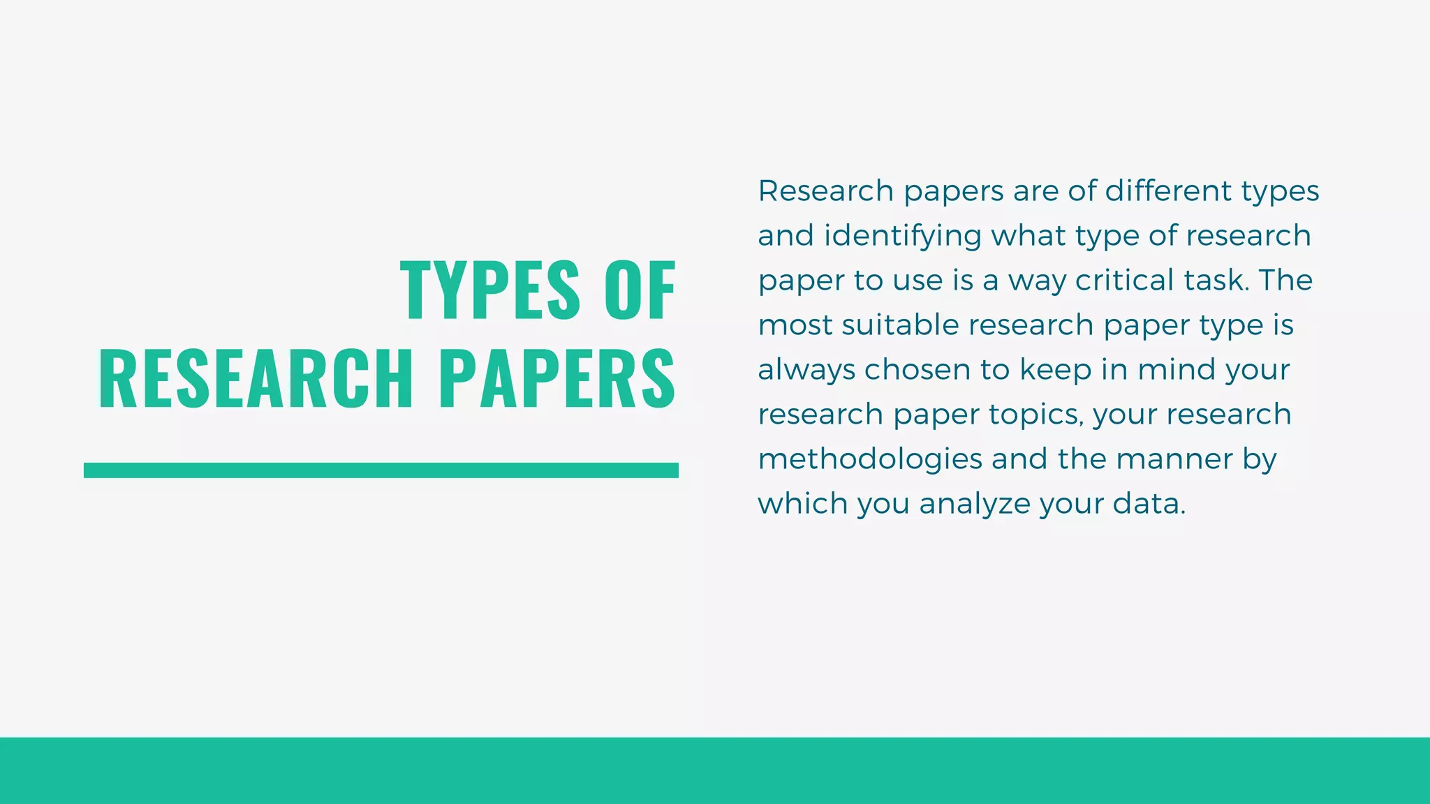 Types of Research Papers | PPTX
