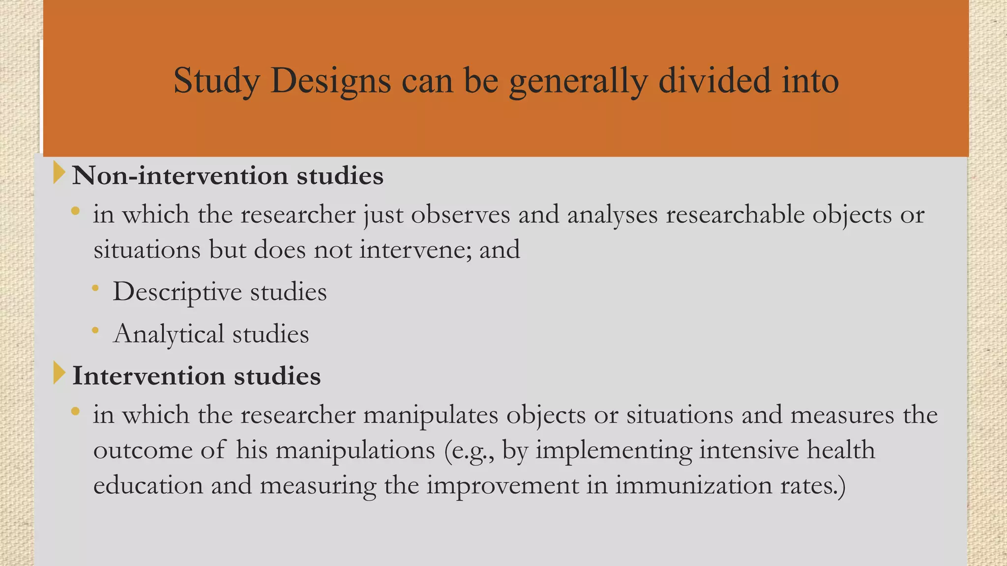 Types of research studies, advantages and Disadvantages | PPTX