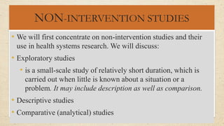 Types of research studies, advantages and Disadvantages | PPTX