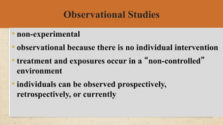 Types of research studies, advantages and Disadvantages | PPTX