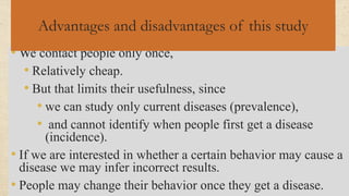 Types of research studies, advantages and Disadvantages | PPTX