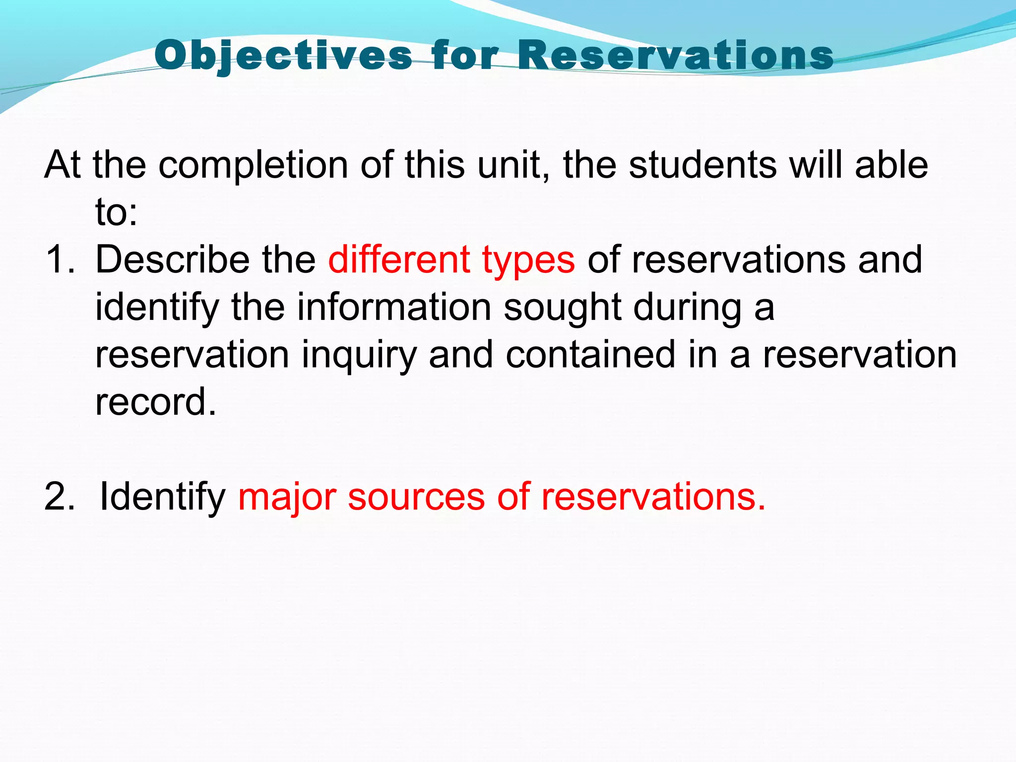Types of reservation | PPT
