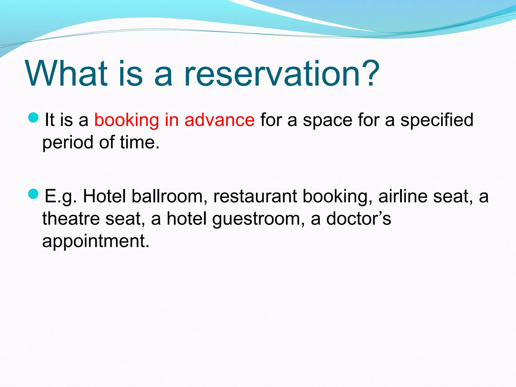 Types of reservation | PPT