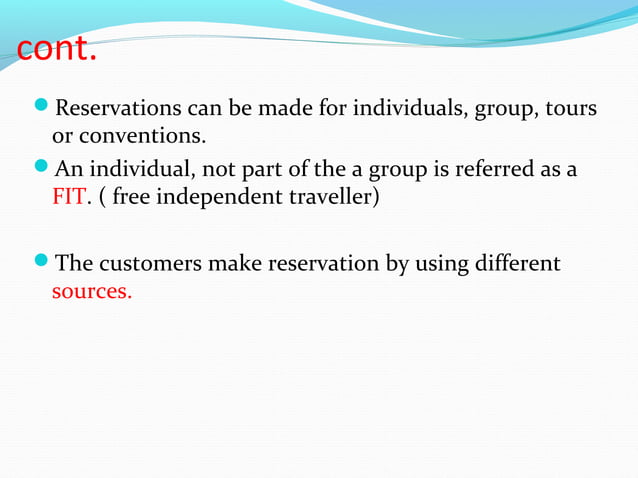 Types of reservation | PPT | Hotel Properties | Real Estate
