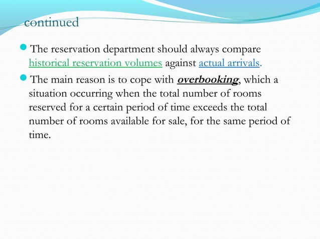 Types of reservation | PPT | Hotel Properties | Real Estate