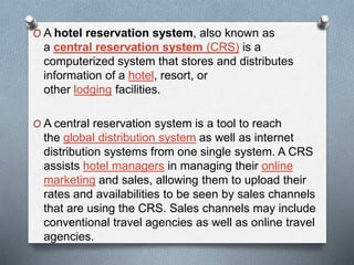 Types of reservation system | PPTX