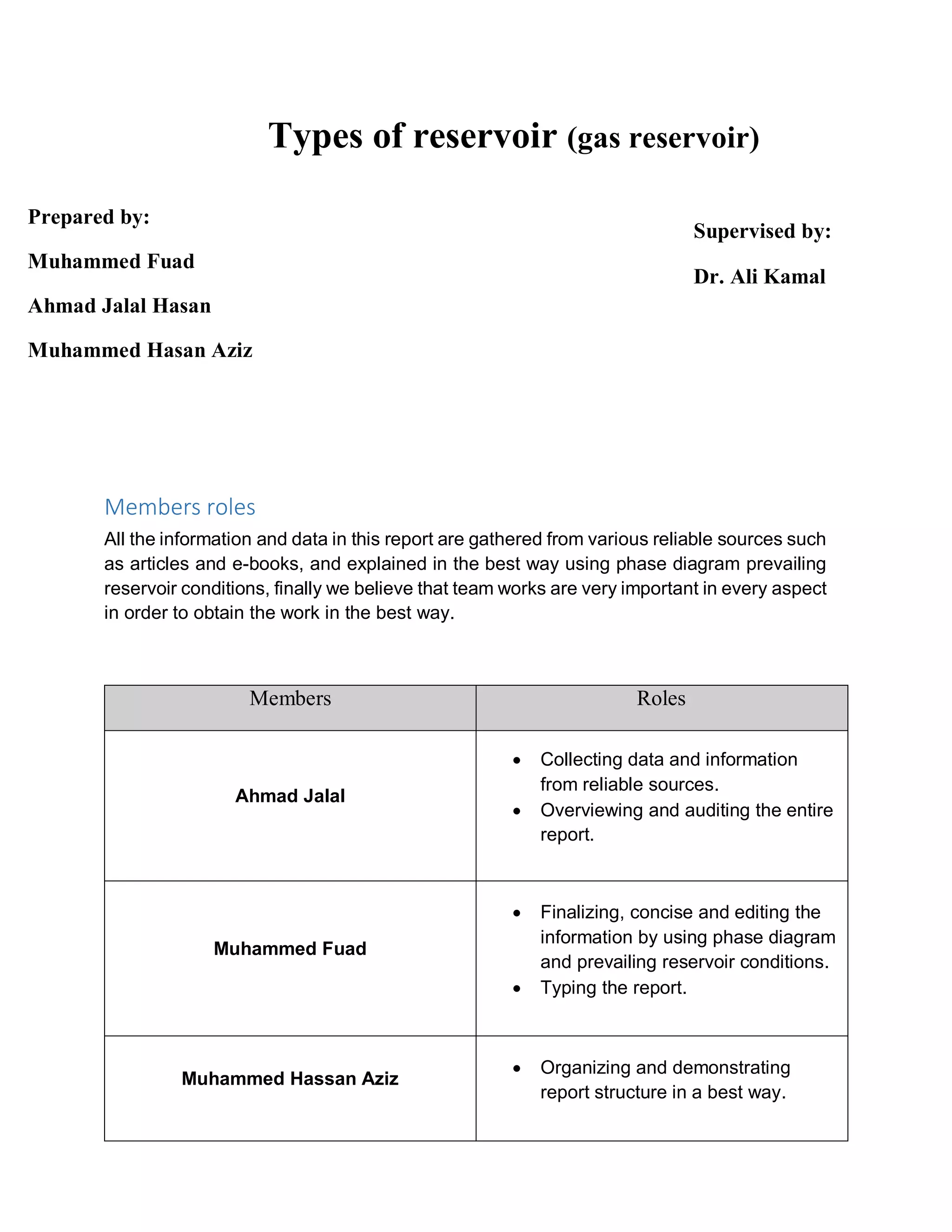 Types of reservoir (gas reservoir) | PDF