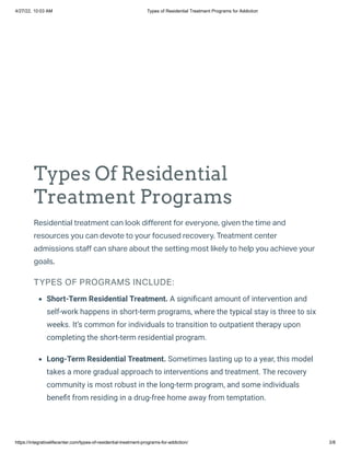 Types of residential treatment programs for addiction.pdf