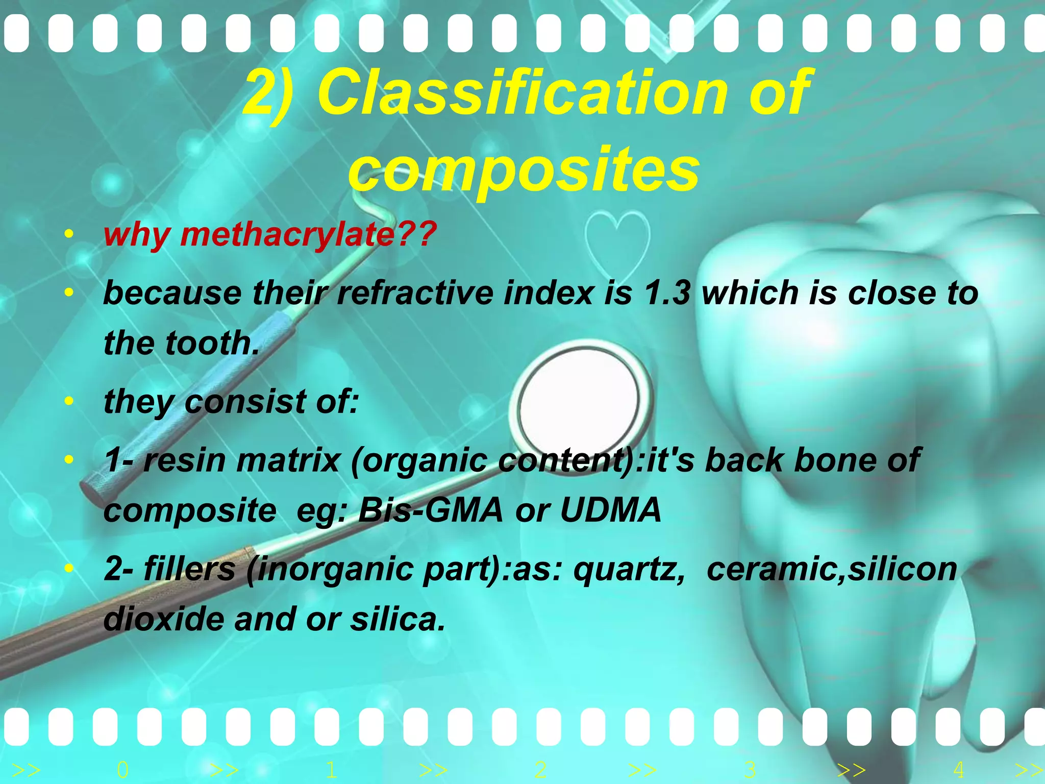 Types of resin composites by students at ahram canadian university | PPTX