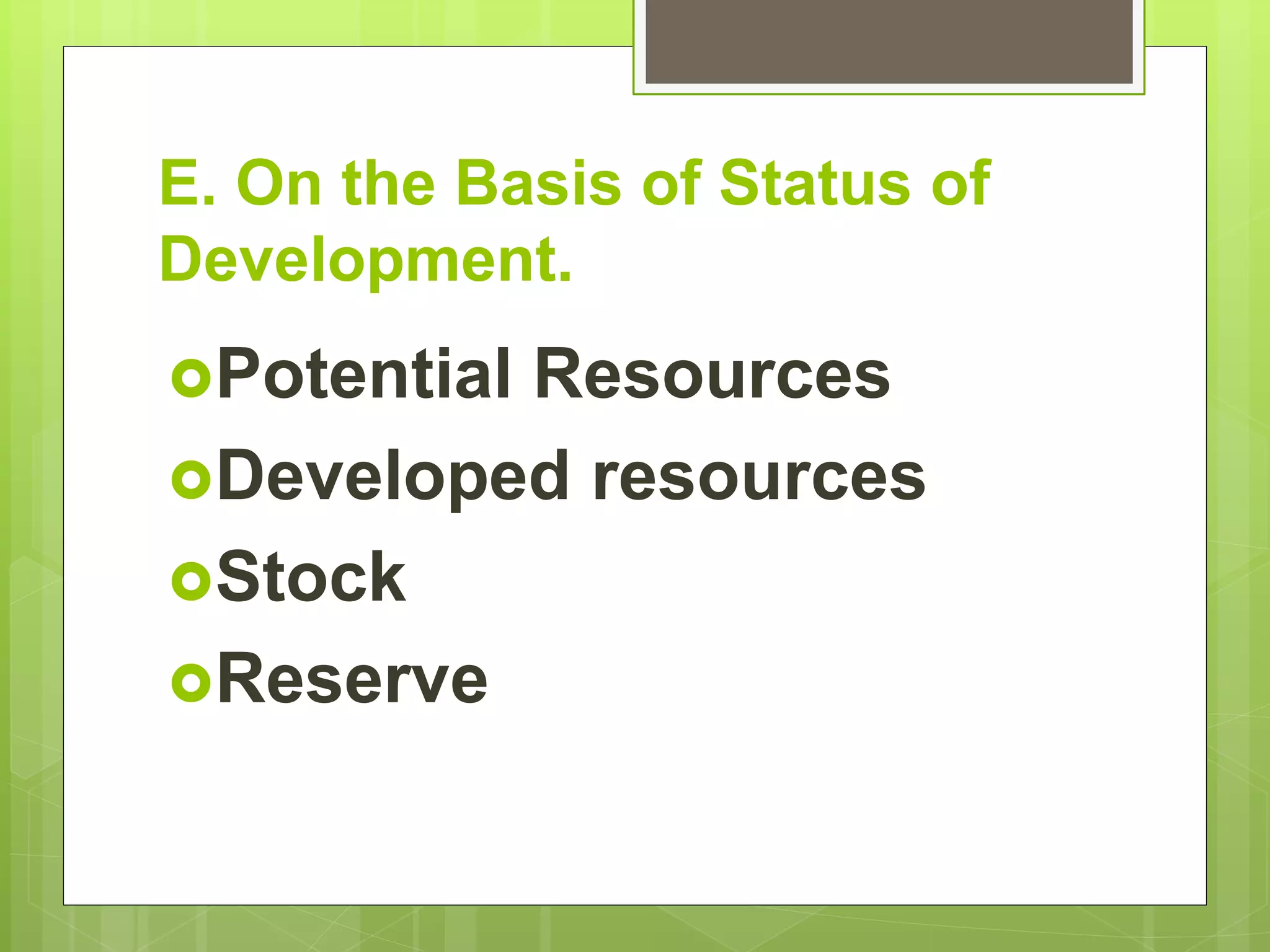 Types of resources | PPTX