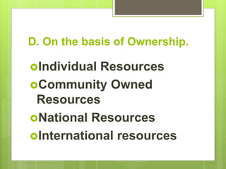 Types of resources | PPTX