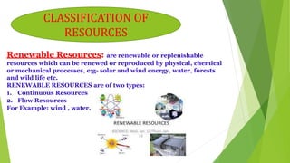 CLASSIFICATION OF RESOURCES CLASS 10TH CBSE/NCERT/JKBOSE | PPTX