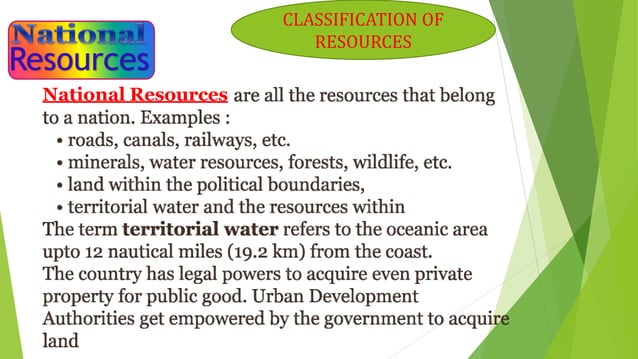 CLASSIFICATION OF RESOURCES CLASS 10TH CBSE/NCERT/JKBOSE | PPTX