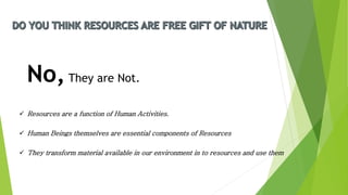 CLASSIFICATION OF RESOURCES CLASS 10TH CBSE/NCERT/JKBOSE | PPTX