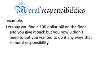 Types of responsibilities | PPT