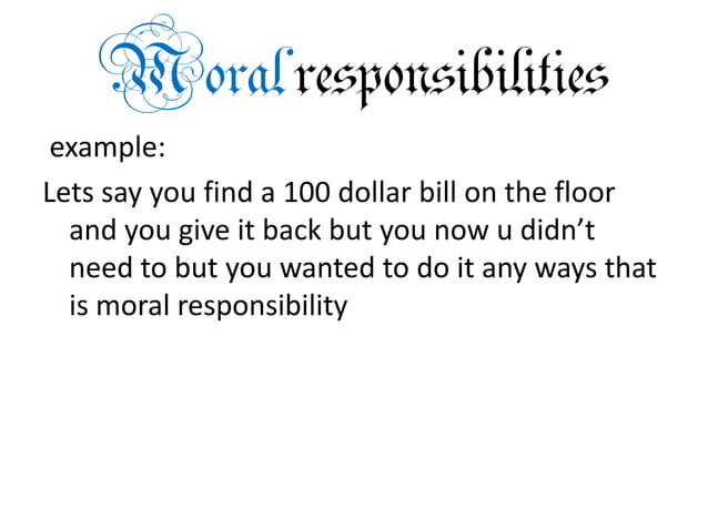 Types of responsibilities | PPTX
