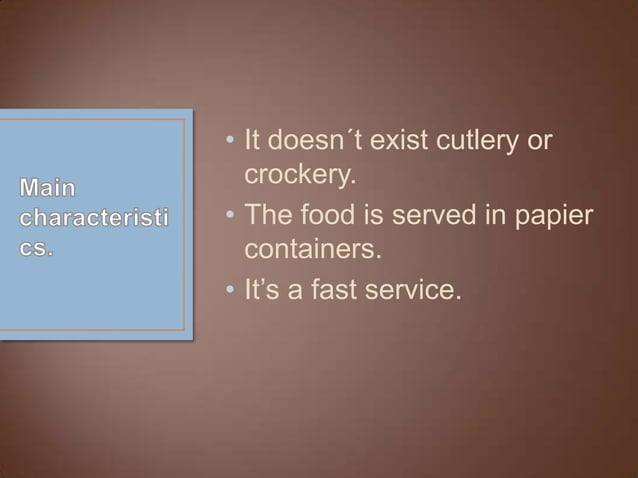 Types of restaurants | PPTX | Bars & Restaurants | Attractions