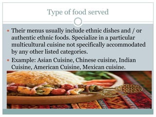 Typesofrestaurants | PPT