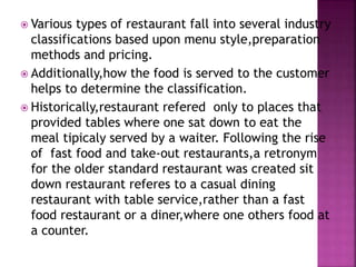 Types of restaurants | PPT
