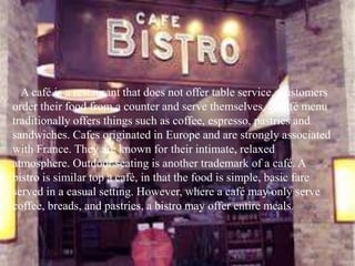 Types of Restaurants | PPTX