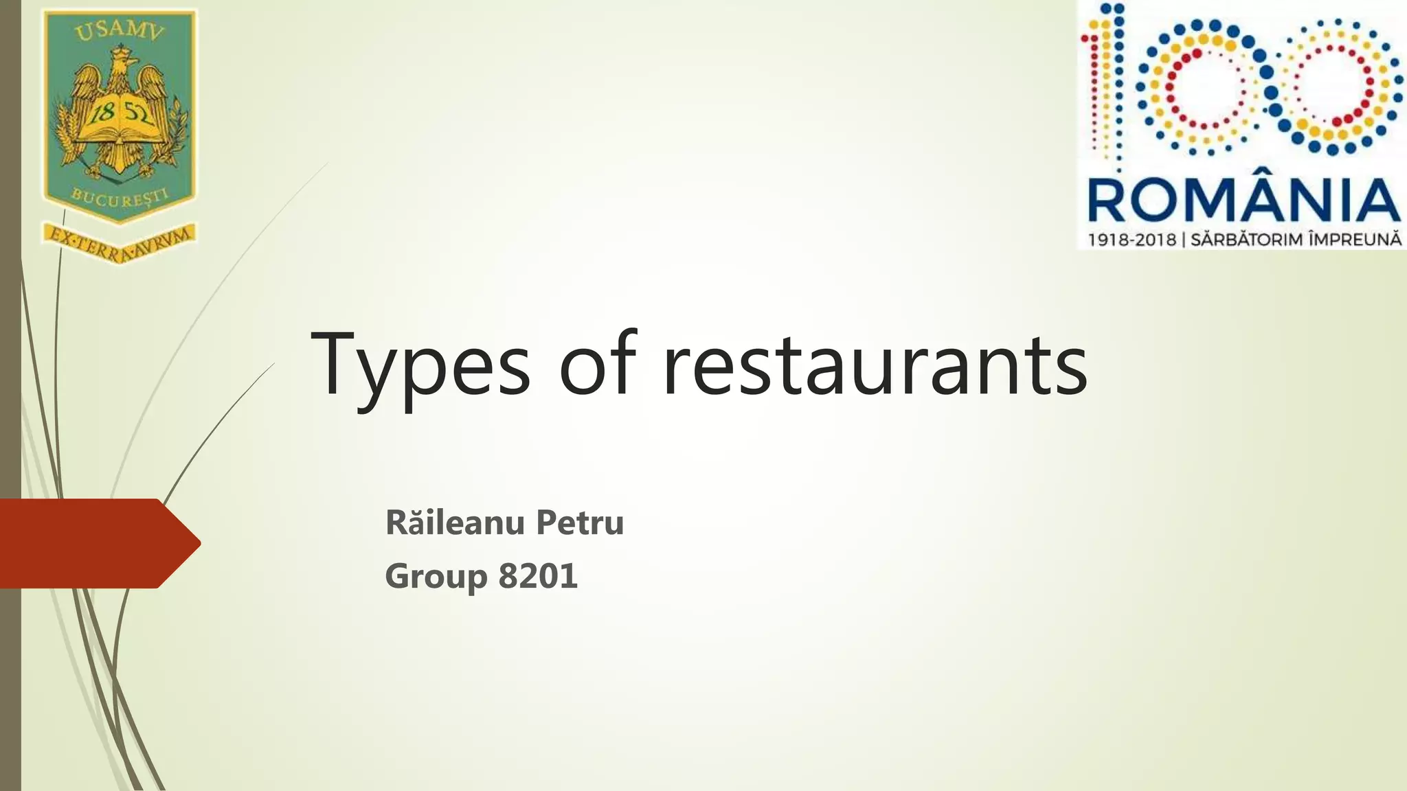 Types of restaurants | PPTX