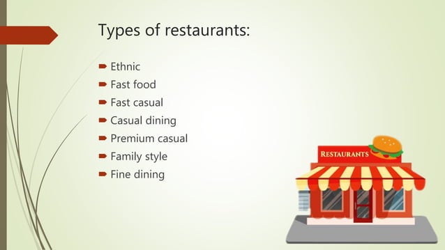 Types of restaurants | PPTX