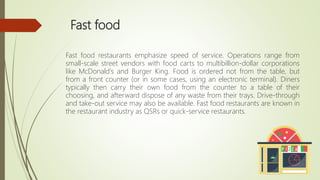 Types of restaurants | PPTX