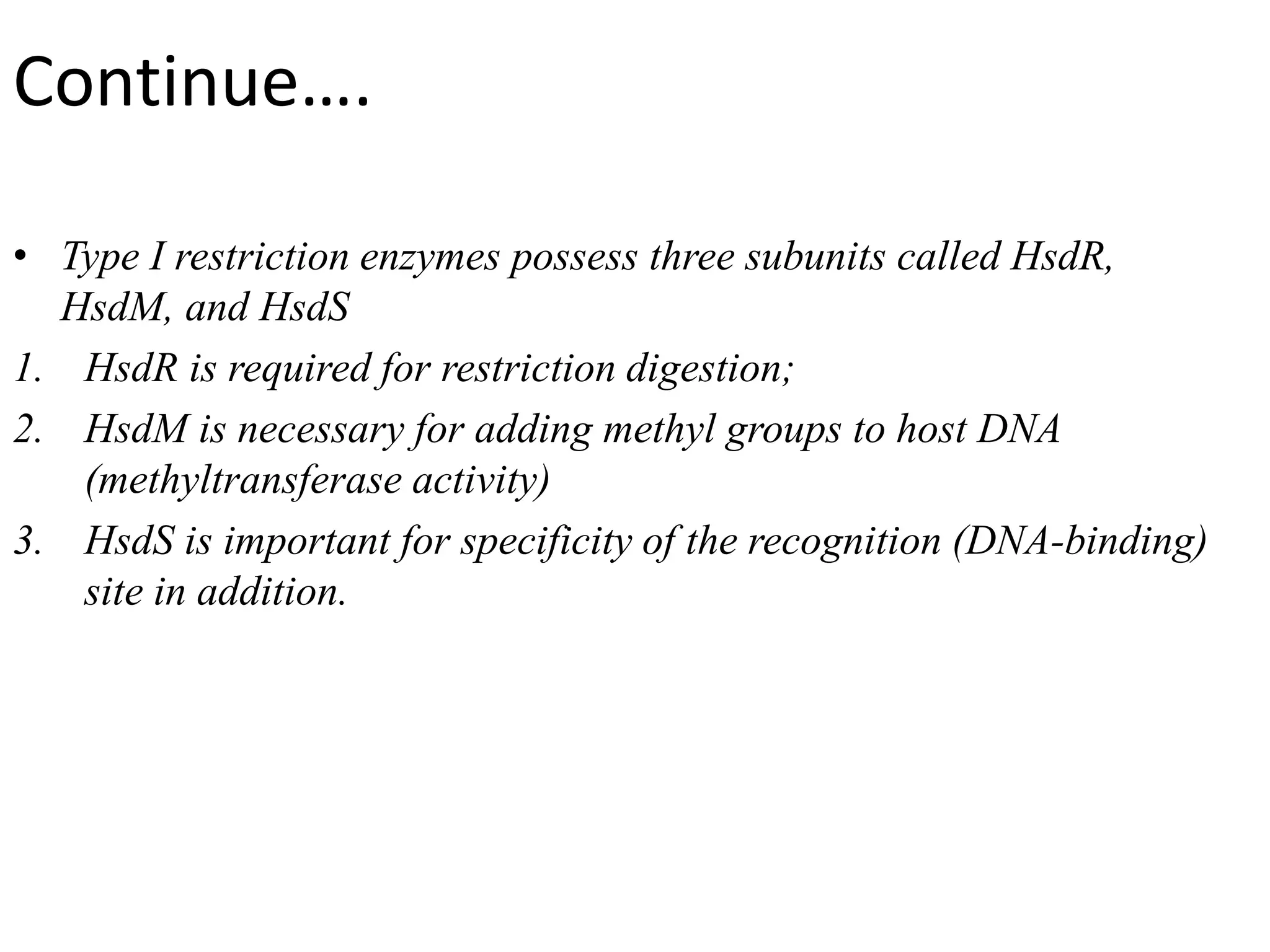 Types of restriction enzymes | PPTX