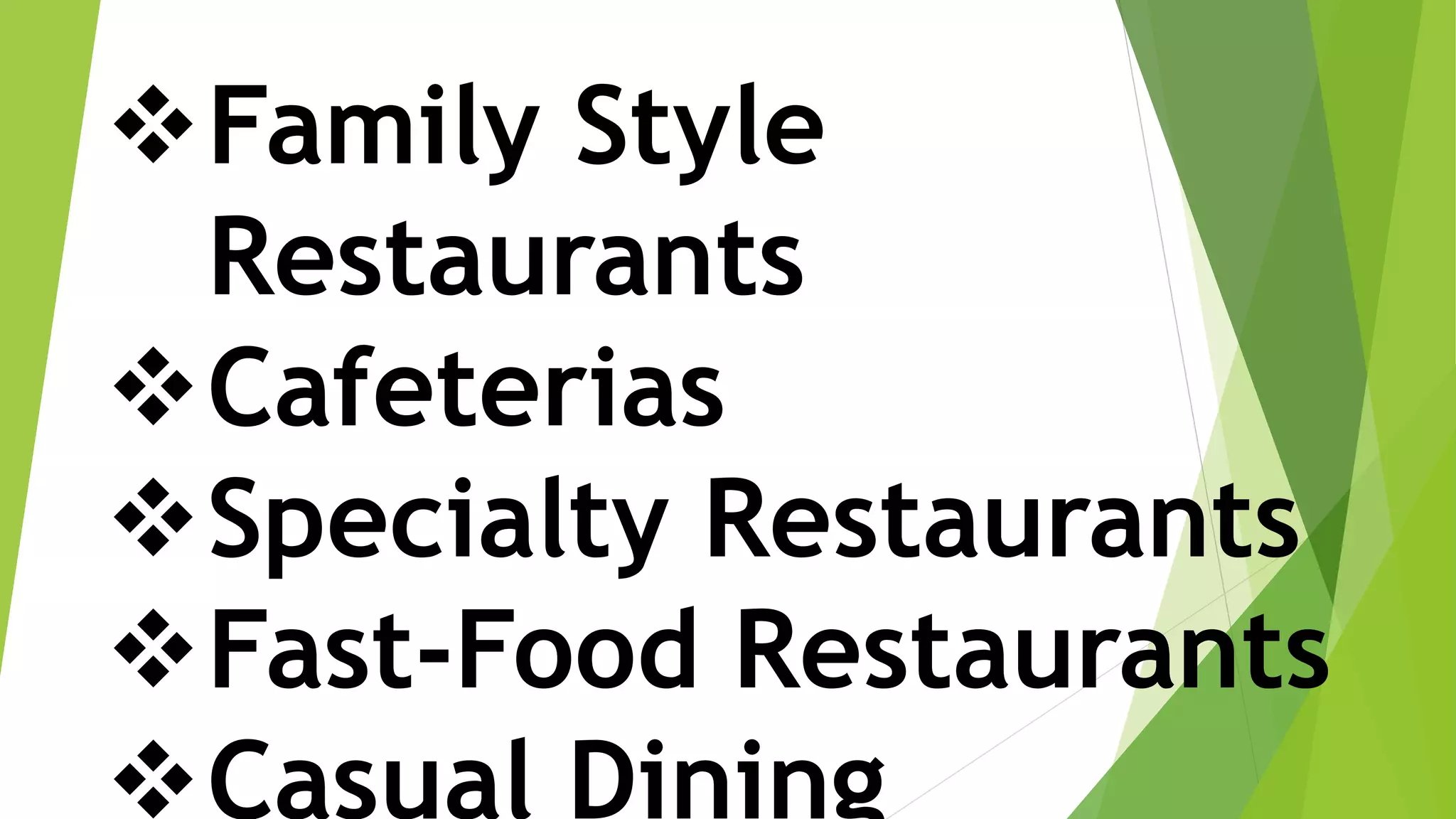 TYPES OF RESTUARANTS.pptx | Free Download