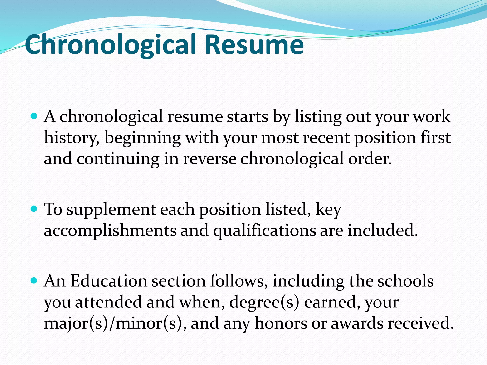 Types of resume | PPTX