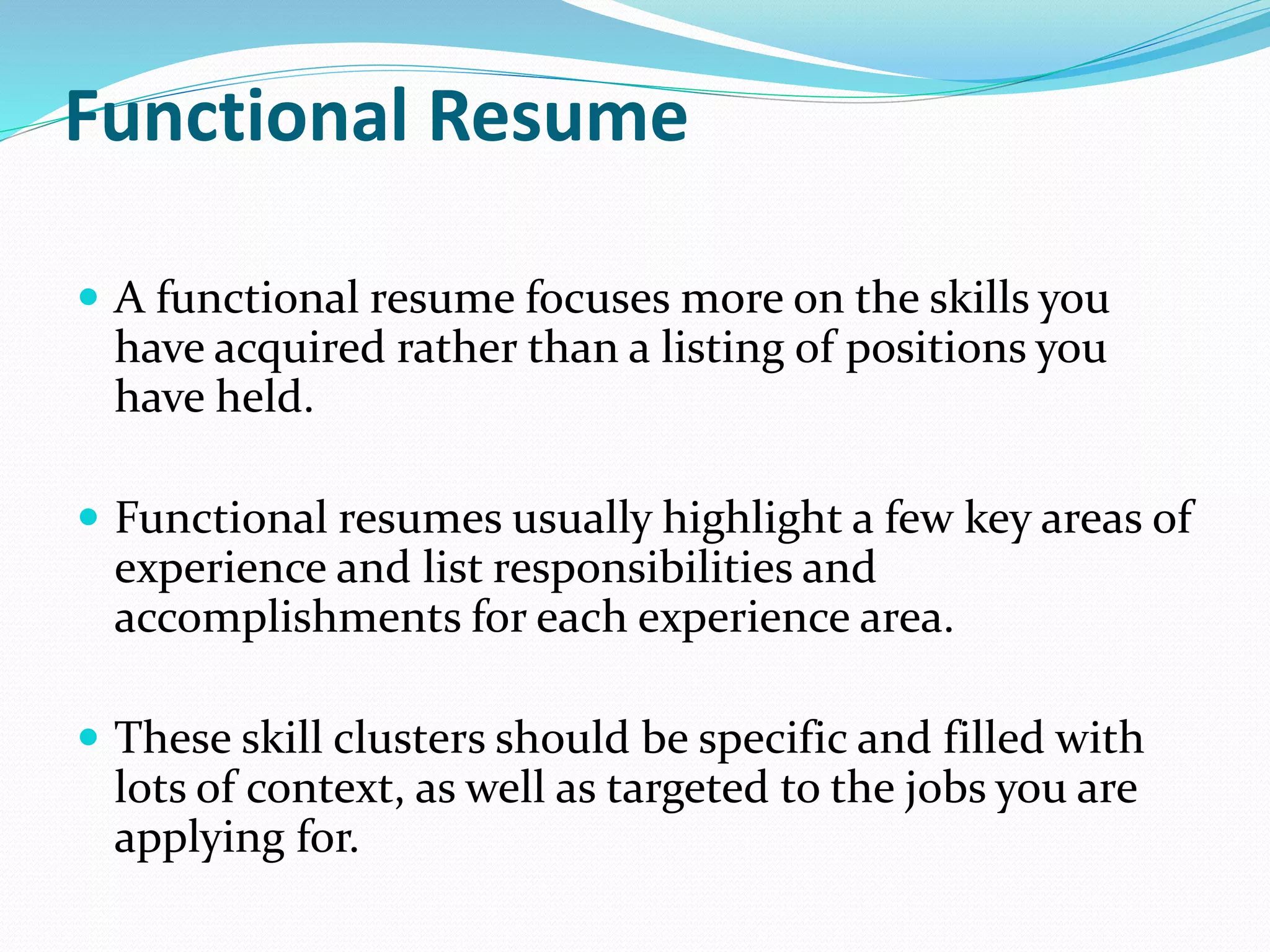 Types of resume | PPTX