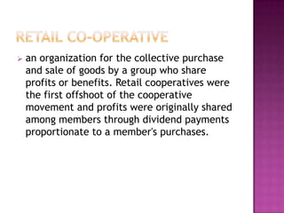 Types of retail | PPTX | Retail Industry | Industries