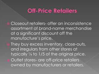 Types of retailers | PPTX
