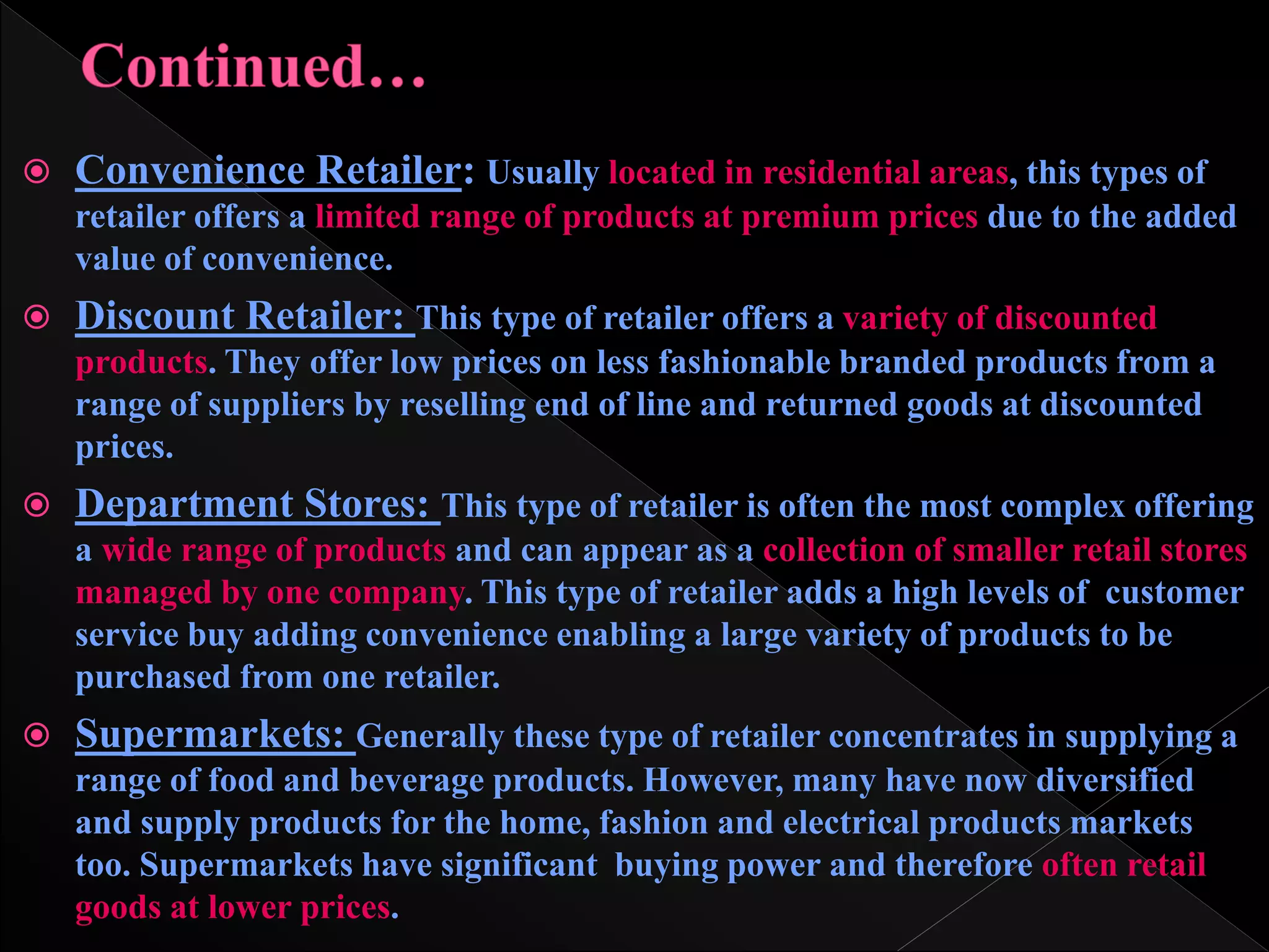 Types of retailers | PPTX