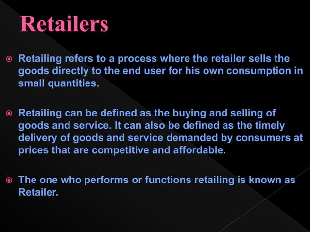 Types of retailers | PPT