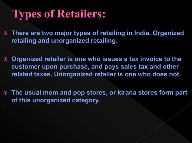Types of retailers | PPT