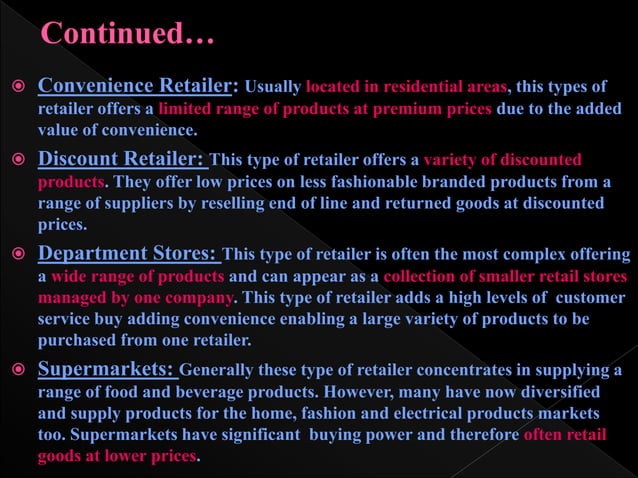 Types of retailers | PPT