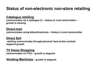 Types of retailing | PPT