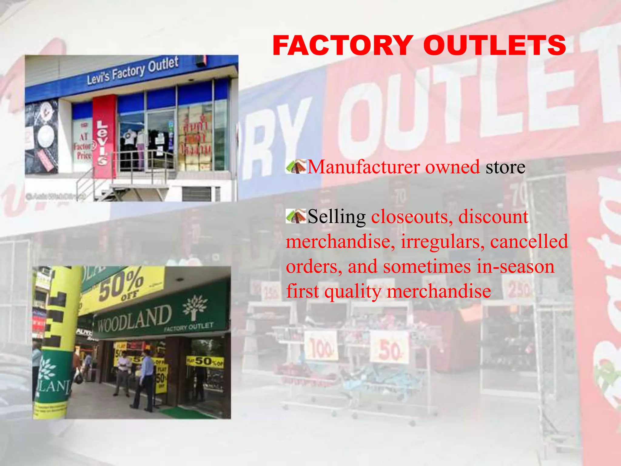 Types of retail stores | PPTX