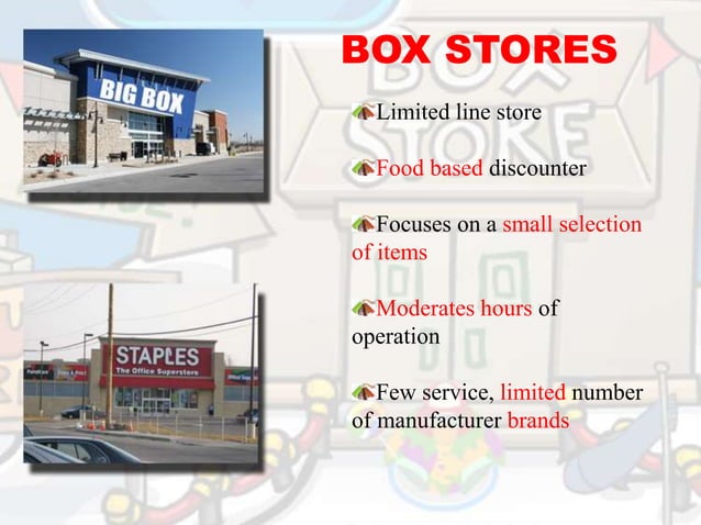 Types of retail stores | PPTX